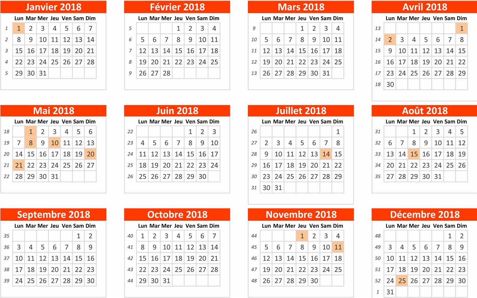 calendrier – L'image sociale